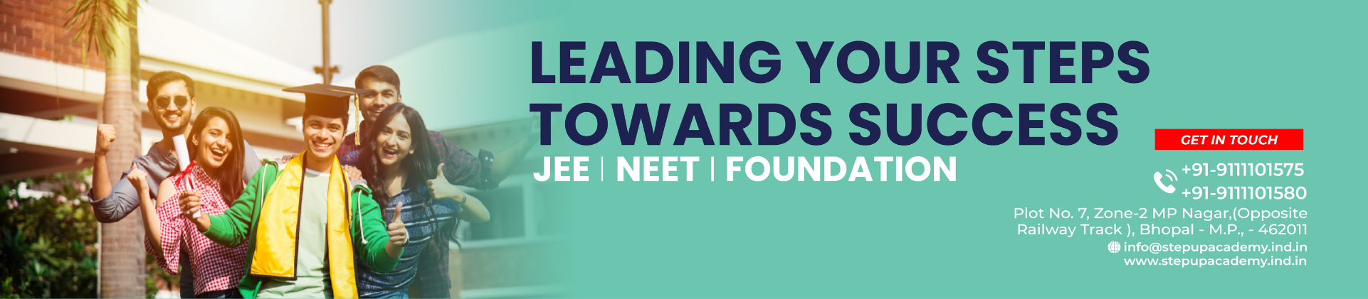 Step Up Academy | Bhopal Best Coaching for NEET, JEE, Foundation Courses